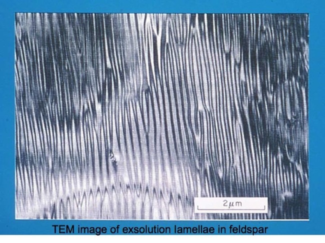TEM image of exsolution