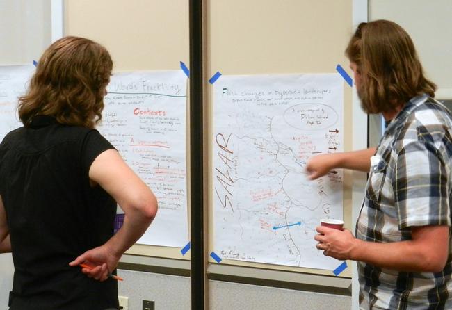 Dylan Ward presents his poster