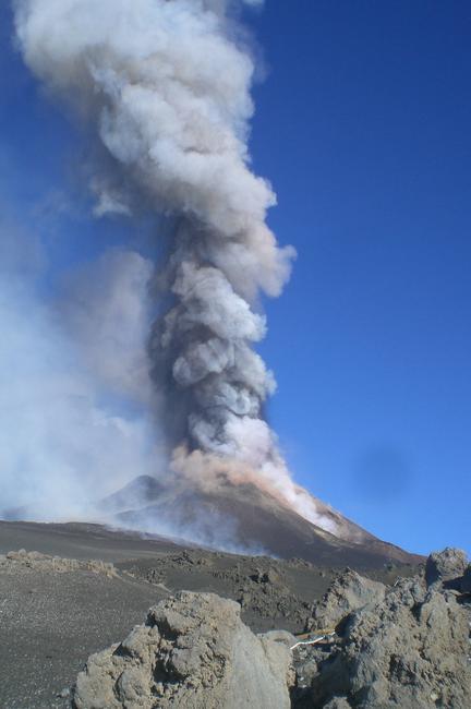 Mt. Etna erupting