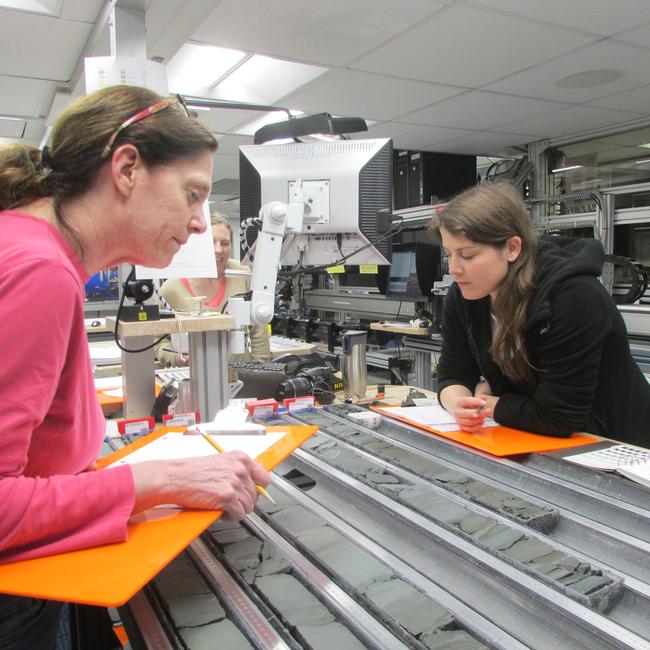 Ellen Cowan in the lab.