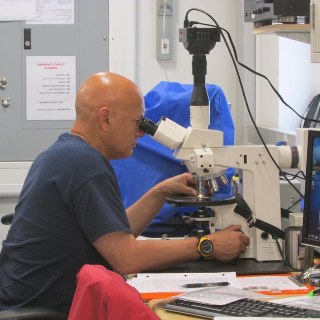 Ken Ridgeway in the lab.