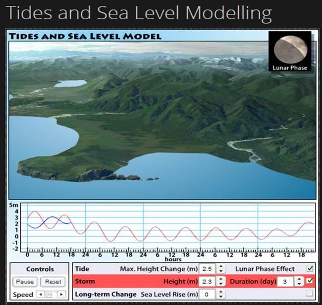 Screenshot from the Interactive Earth.