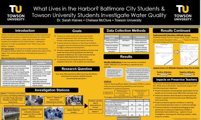 Image of a poster of research results.