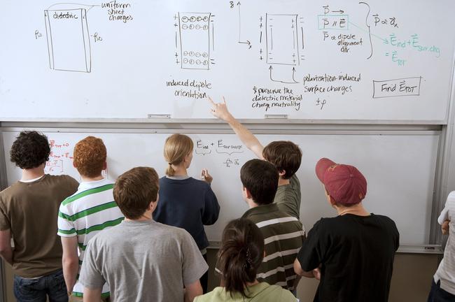 Students working in group