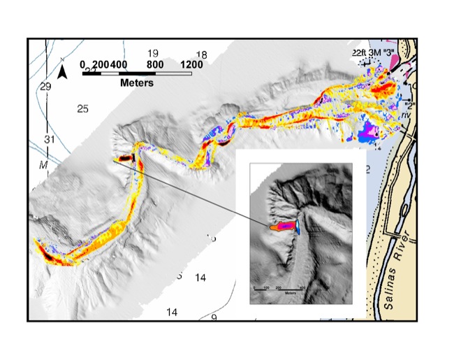 Raster Subtraction of Monterey Canyon Bathymetry