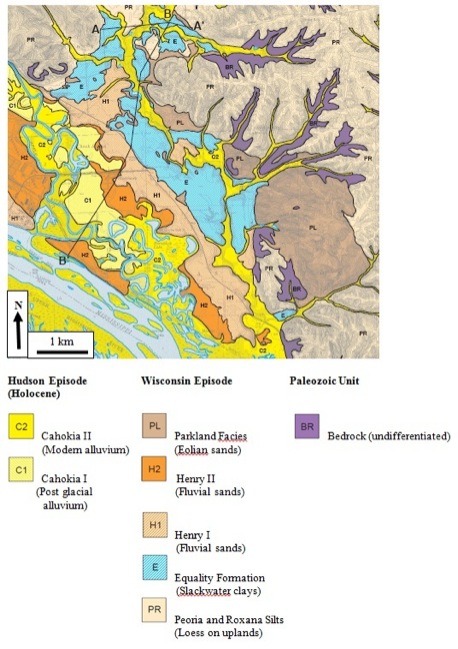 Savanna Terrace Surficial Map